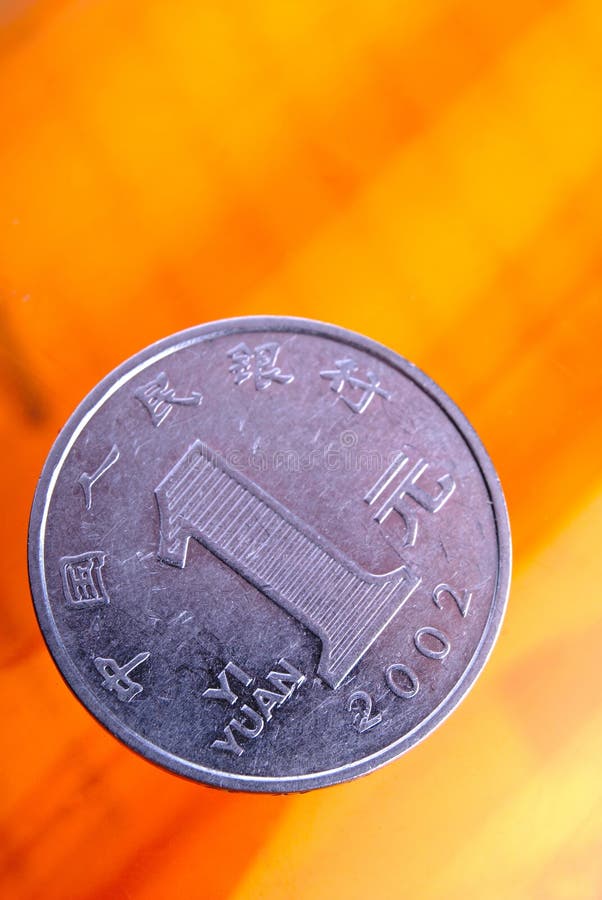 Chino una moneda de yuan imagen de archivo. Imagen de negocios - 2867171