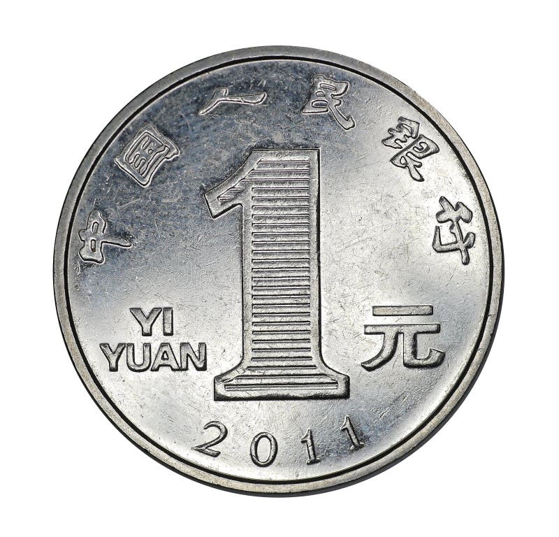 Chinois un Yuan Coin image stock. Image du numéro, chinois - 40307673