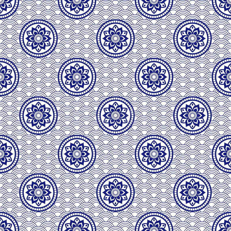 Chinese Seamless Pattern stock illustration. Illustration of design ...