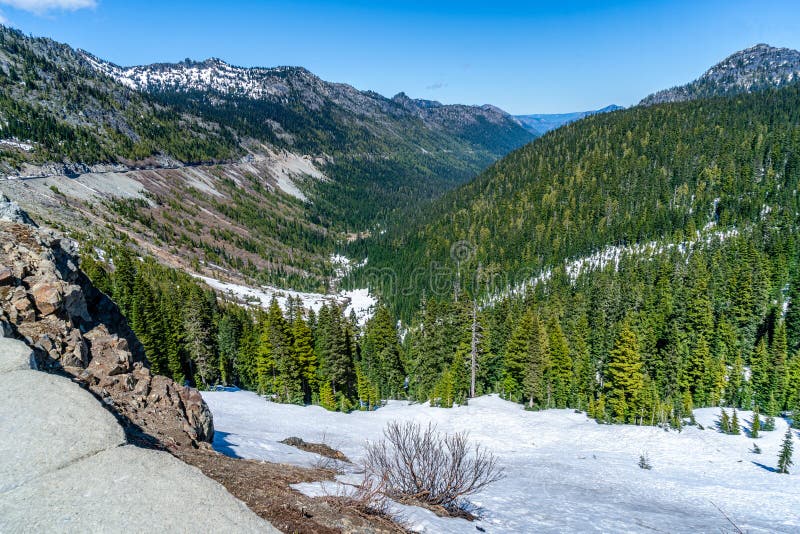 Chinook Pass East View 3 stock image. Image of scenic - 321699047