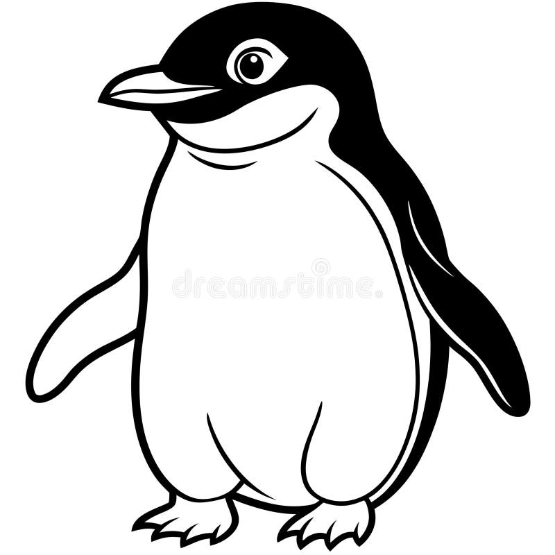 Chinstrap Penguin Smiles Icon Vector Stock Vector - Illustration of ...