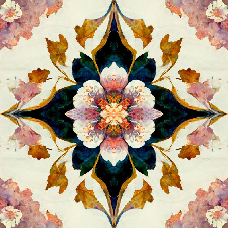 Chintz Floral Seamless Pattern for Traditional Indian Design of ...