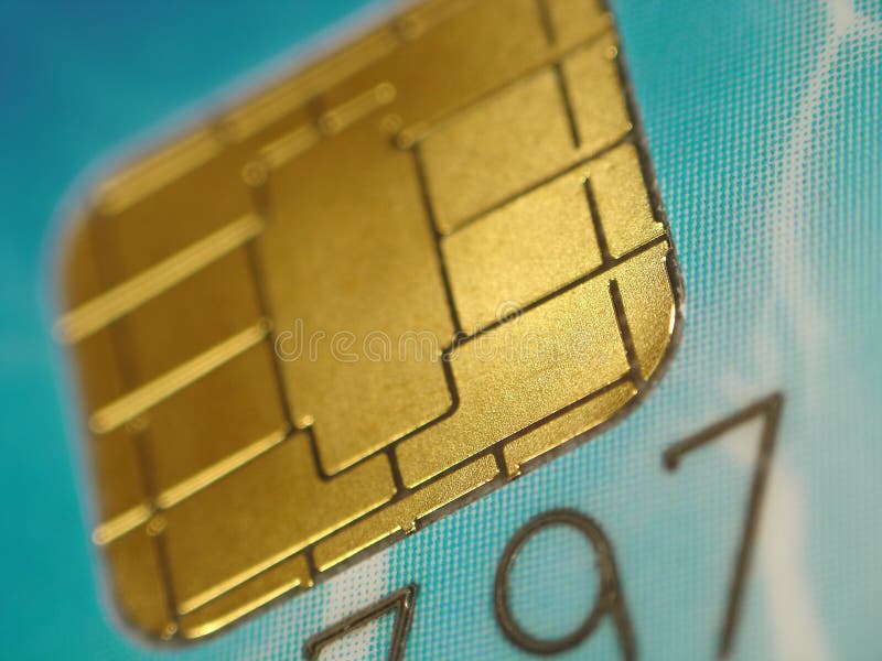 Credit Card Chip stock photo. Image of detail, texture - 15190904