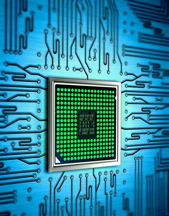 Integrated microchip stock photo. Image of processor - 30692852