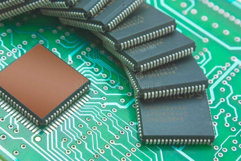 Chip on the board stock photo. Image of internet, chip - 20599032