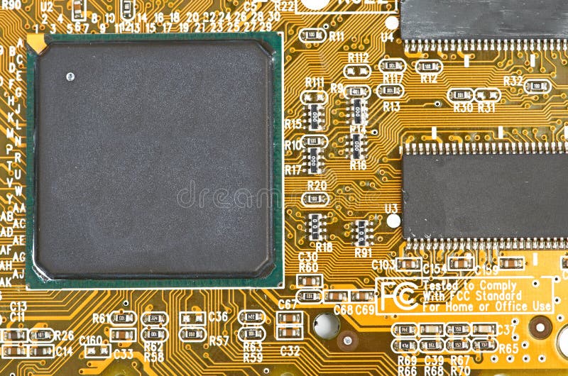 Chip on the board computer stock photo. Image of chip - 25096166