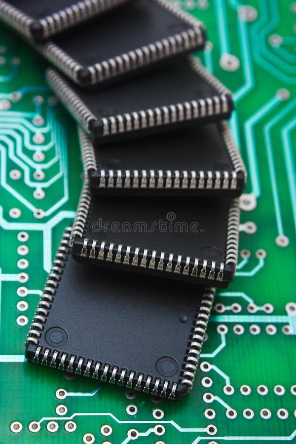 Chip on the board stock photo. Image of network, power - 23608960
