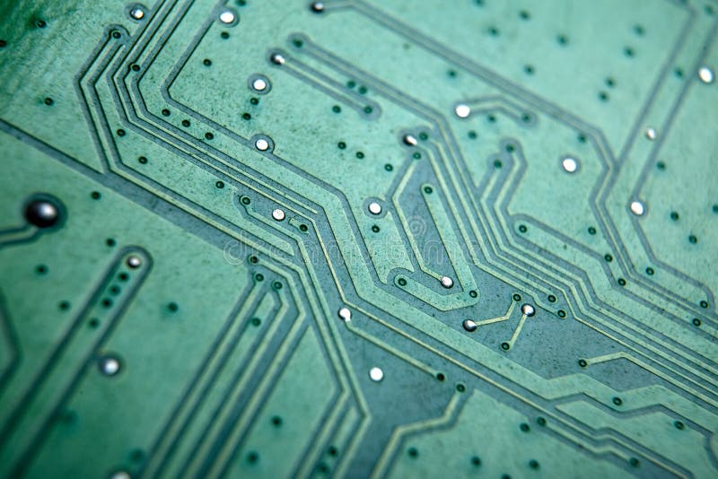 Chip Board and Processor Technology Digital Close Up Stock Photo ...