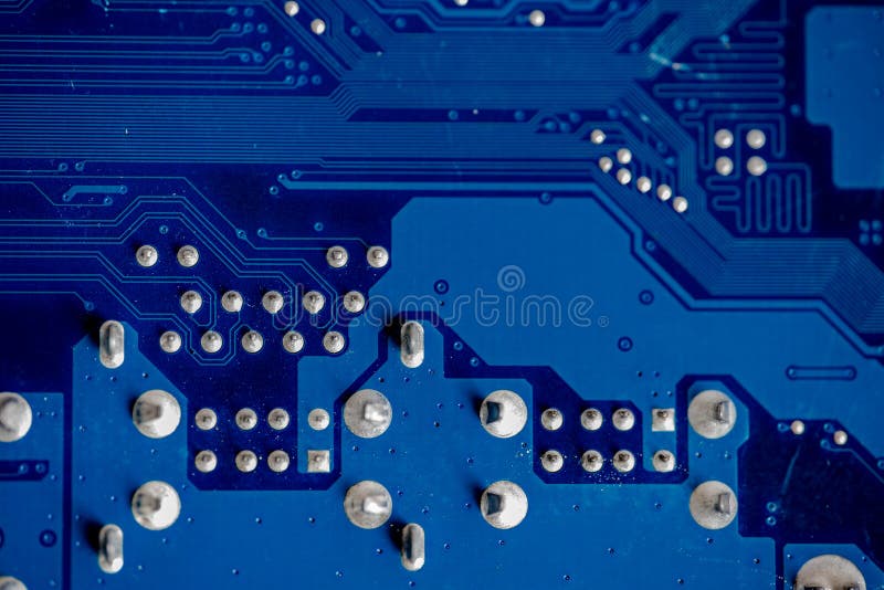 Chip. Board with Tracks and Contacts Stock Image - Image of circuit ...
