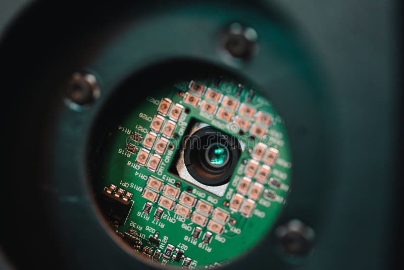 Chip from the Camera Close Up. Stock Photo - Image of microprocessor ...