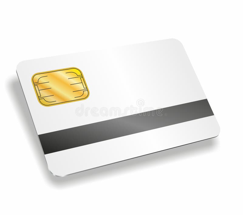 Creditcard chip stock vector. Illustration of chip, secure - 13754687