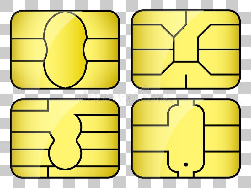 Chip card set stock vector. Illustration of card, equipment - 167952093