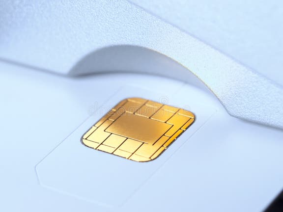 Chip card in the slot stock photo. Image of chip, security - 24531856