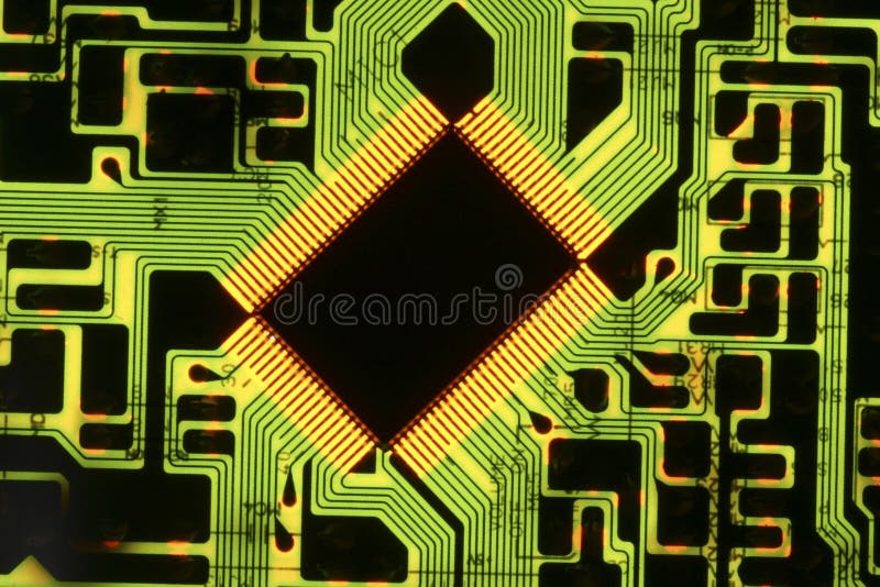 Chip on circuit board stock image. Image of concept, electonics - 40855133