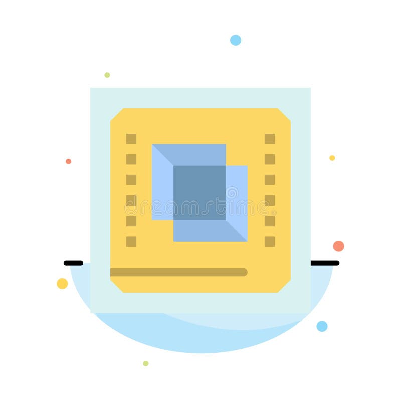 Chip, Computer, Cpu, Hardware, Processor Abstract Flat Color Icon ... Chip, Computer, Cpu, Hardware, Processor Abstract Flat Color Icon ...