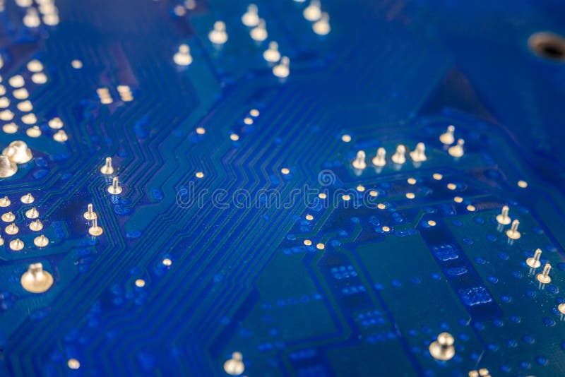 A Chip in a Computer with Many Electrical Elements, a CPU, a GPU, a ...
