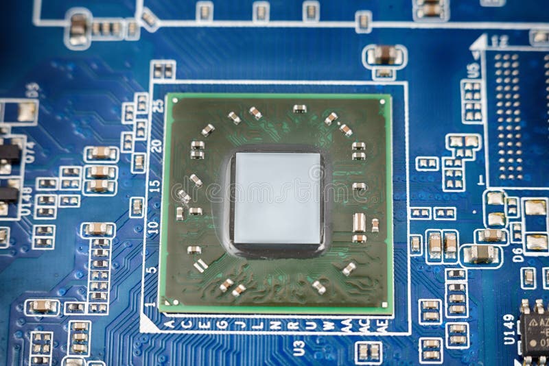 Crystal processor stock image. Image of transistor, single - 12243543