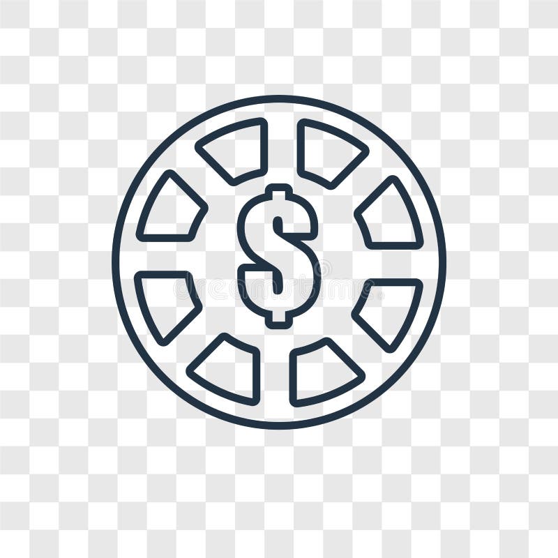 Chip Concept Vector Linear Icon Isolated On Transparent Background ...