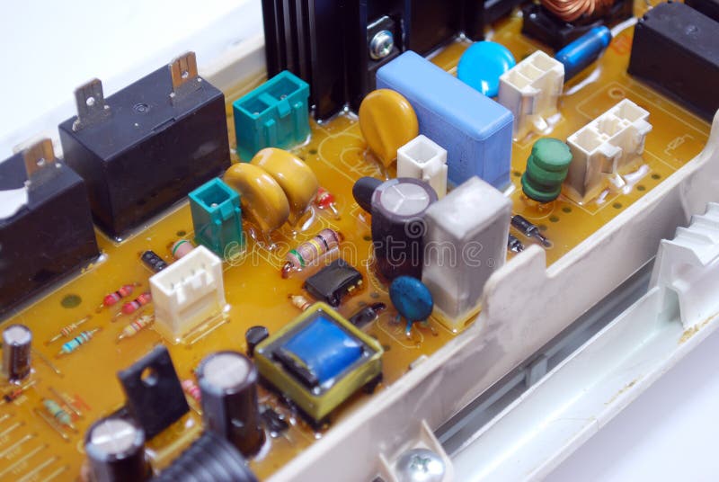 Chip of Control Box of the Washing Machine. Stock Photo - Image of ...