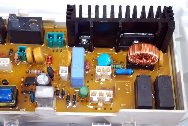 Chip of Control Box of the Washing Machine. Stock Photo - Image of chip ...