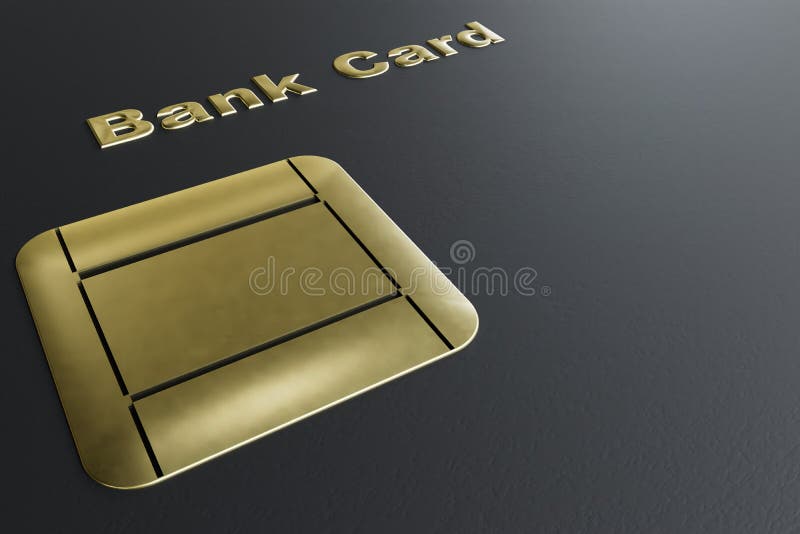 Chip from Credit Card. Copy Paste, Copy Space Stock Illustration ...