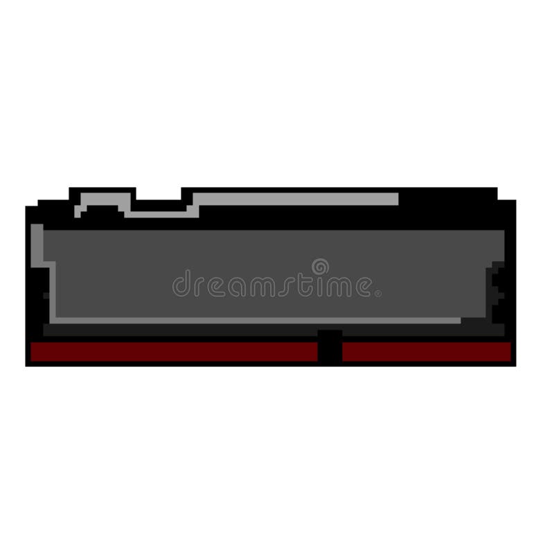 Chip Desktop Memory Game Pixel Art Vector Illustration Stock Vector ...
