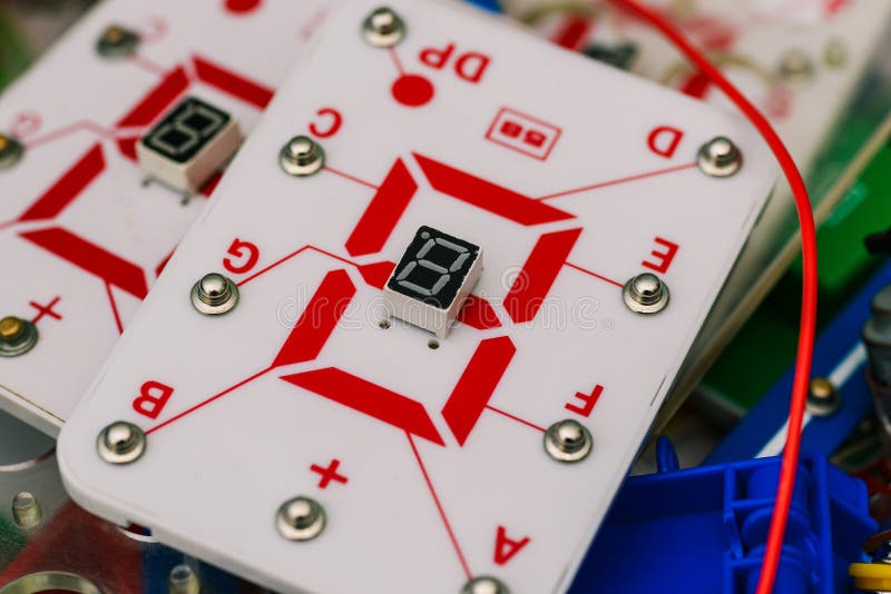 Chip with a Digital LED Indicator. Display Device for Digital ...