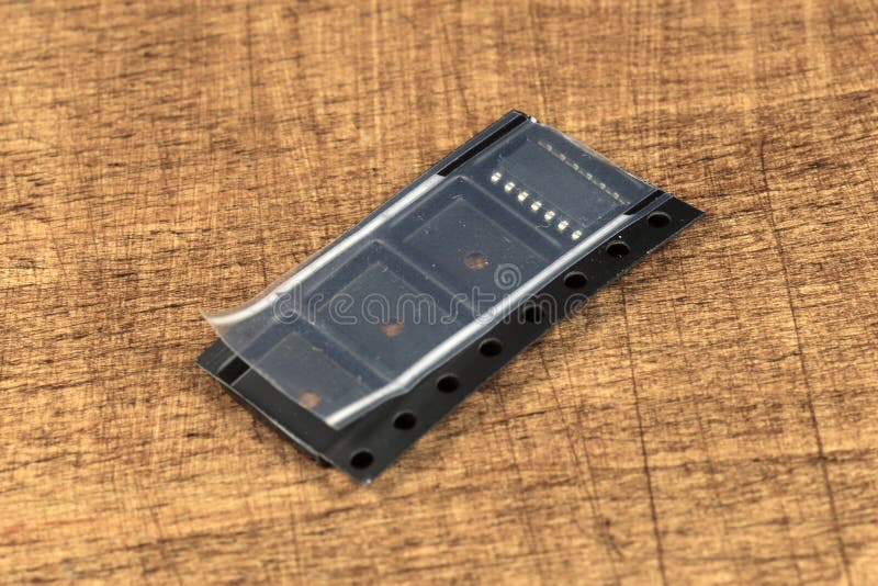 The only Chip in an Empty Package. Stock Photo - Image of board ...