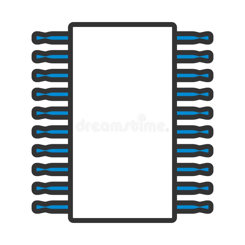 Chip Icon stock vector. Illustration of board, memory - 256680912
