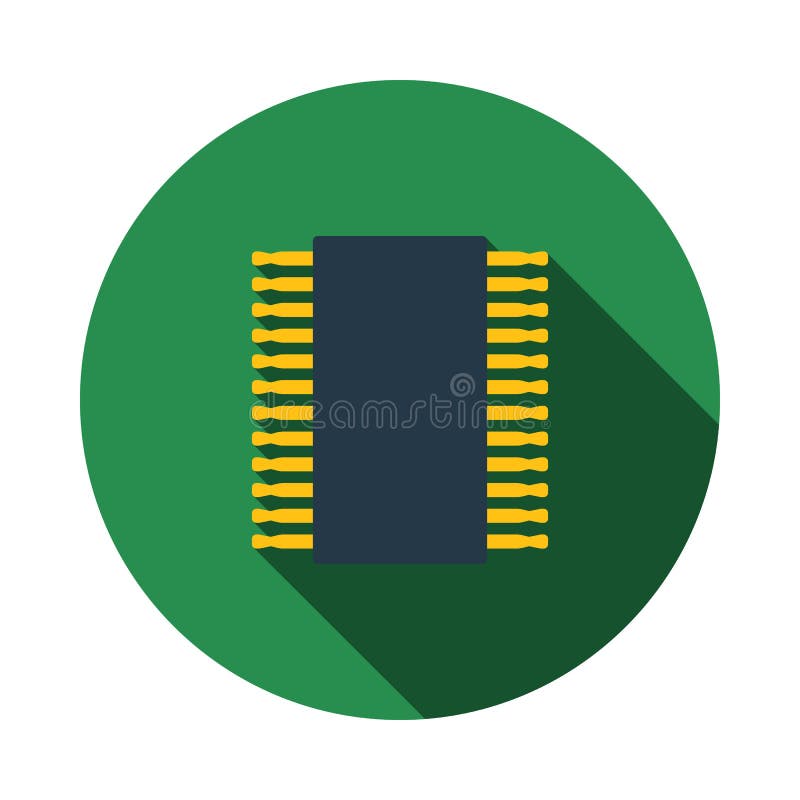 Stencil of chip stock vector. Illustration of polling - 48818502