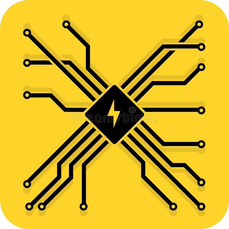 Chip Icon. Processor Circuitry. Motherboard. Power IC Circuit. Fuse ...