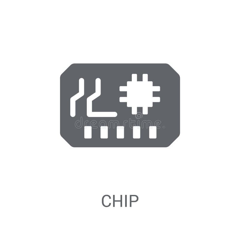 Chip Icon. Trendy Chip Logo Concept on White Background from Art Stock ...