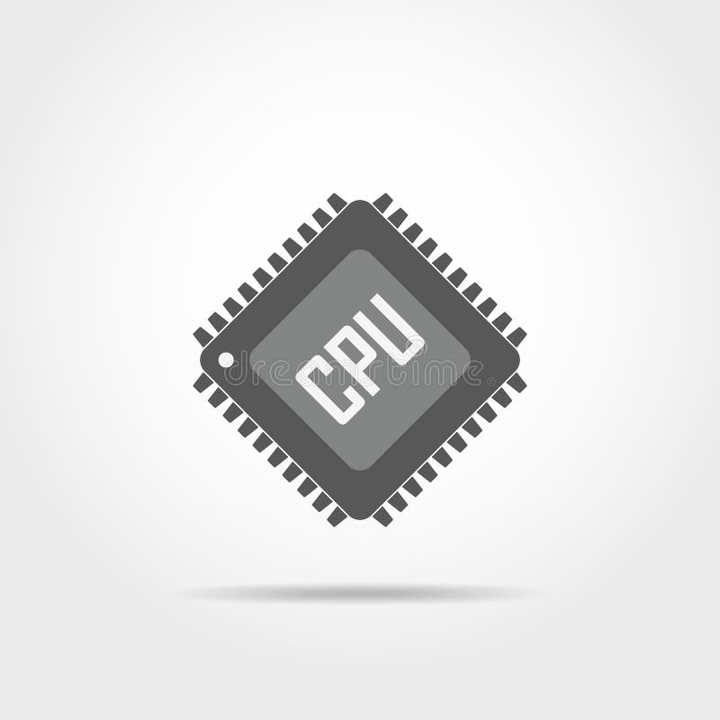 Chip Icon. Vector Illustration. Stock Illustration - Illustration of ...