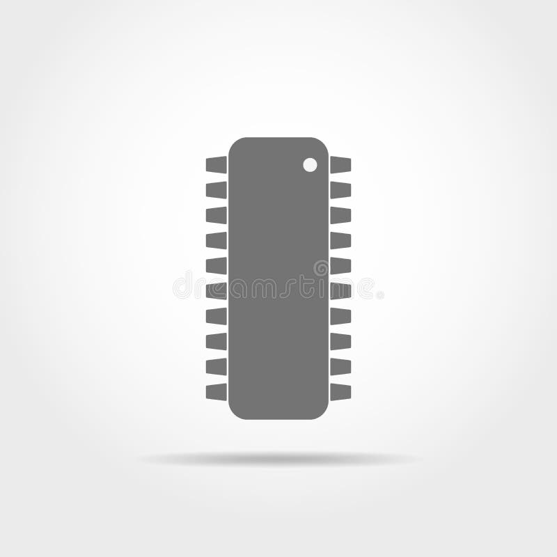 Chip Icon. Vector Illustration. Stock Illustration - Illustration of ...