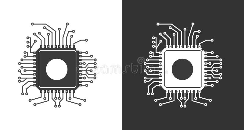 CHIP Icon. Vector Illustration for Thematic Design Stock Vector ...