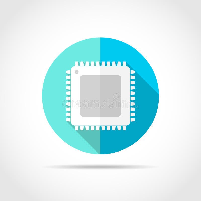 Chip Icon. Vector Illustration. Stock Illustration - Illustration of ...