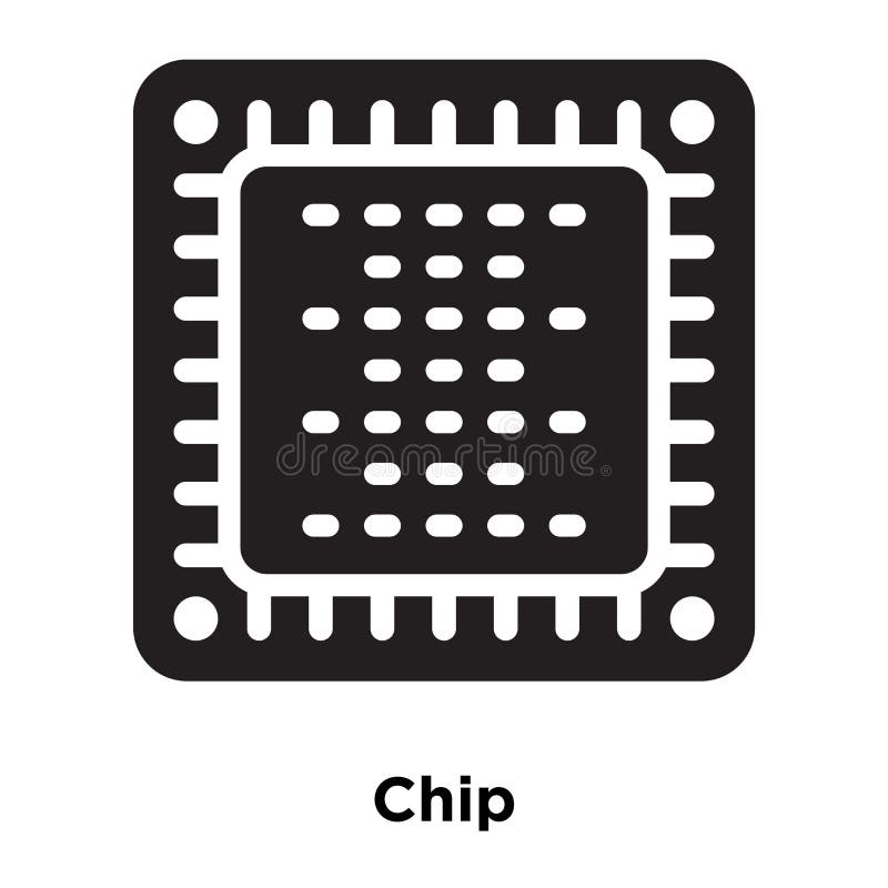 Chip Concept Vector Linear Icon Isolated on Transparent Background ...