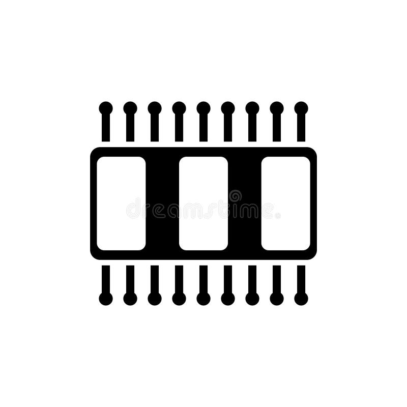 Chip icon vector stock vector. Illustration of chip - 292713714