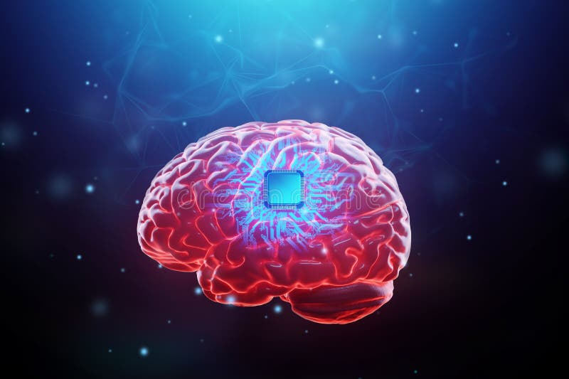 A Chip Implanted in the Brain, Neurotechnology, a Microprocessor ...