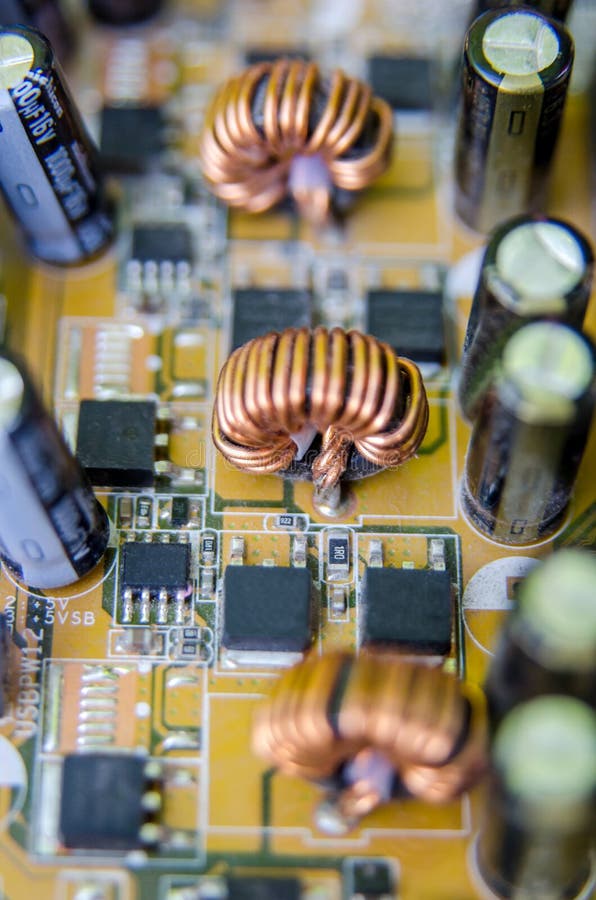 Chip in an Integrated Circuit Stock Photo - Image of integrated ...