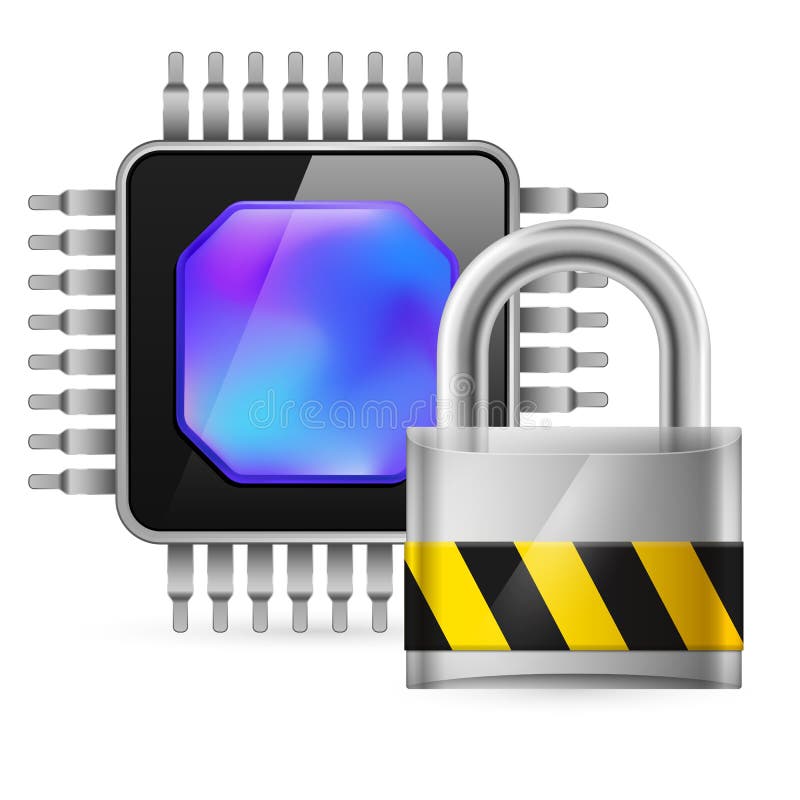 Chip and key stock vector. Illustration of contemporary - 28783066