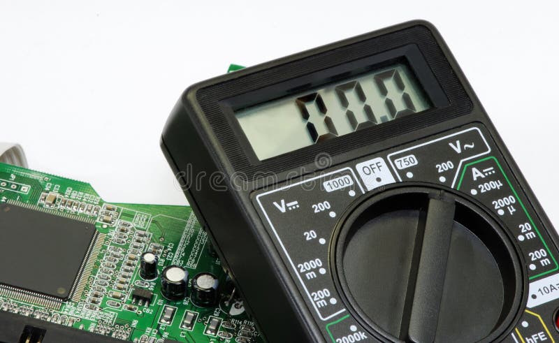 Chip and multimeter stock image. Image of chip, transistor - 7362089