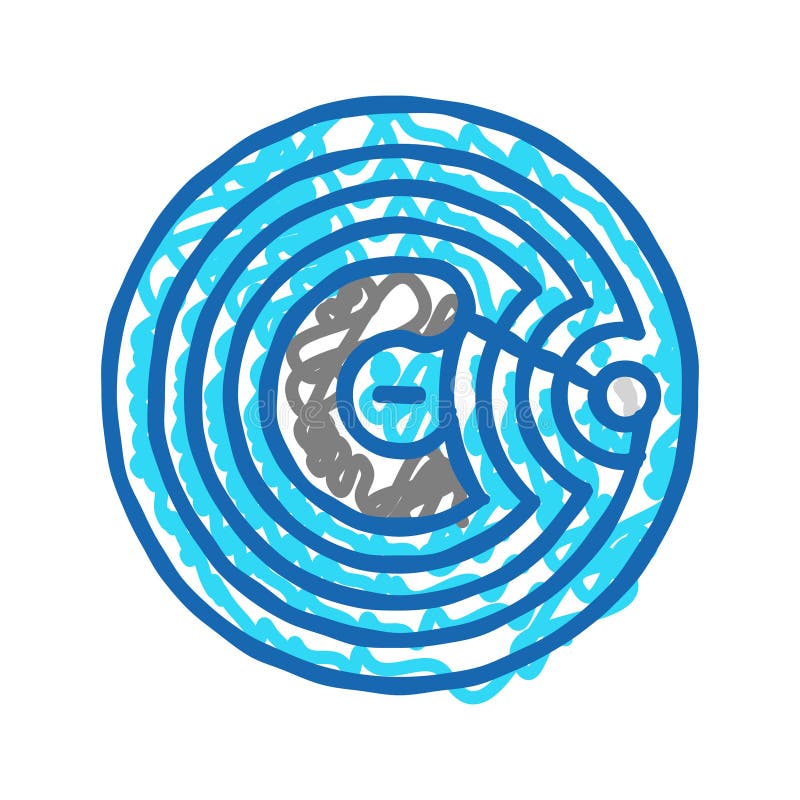 Chip Nfc Technology Icon Doodle Illustration Stock Illustration ...