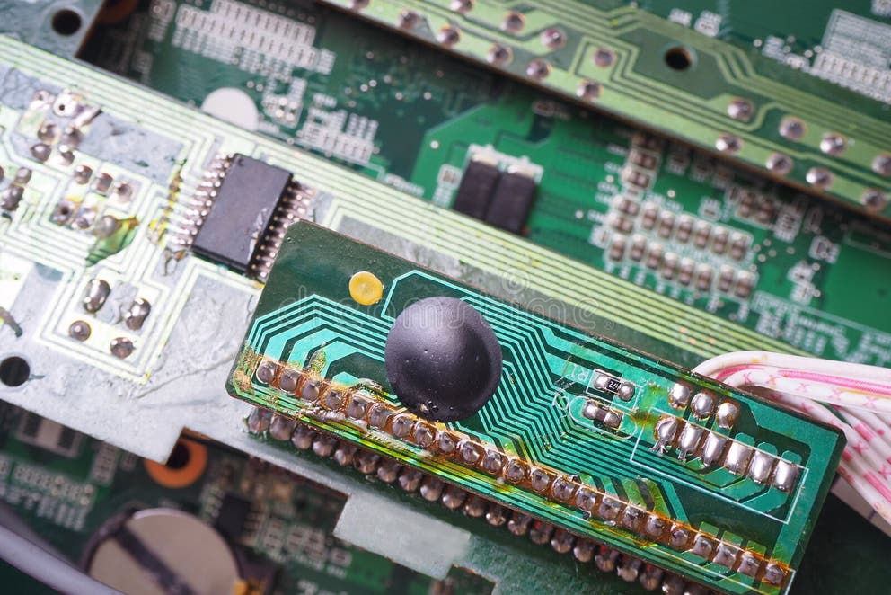 Chip Onboard Electronic Component Stock Photo - Image of tape, material ...