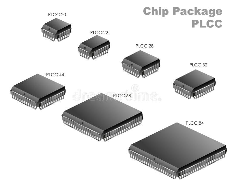 Chip Package (SOIC) stock vector. Illustration of microchip - 36810883