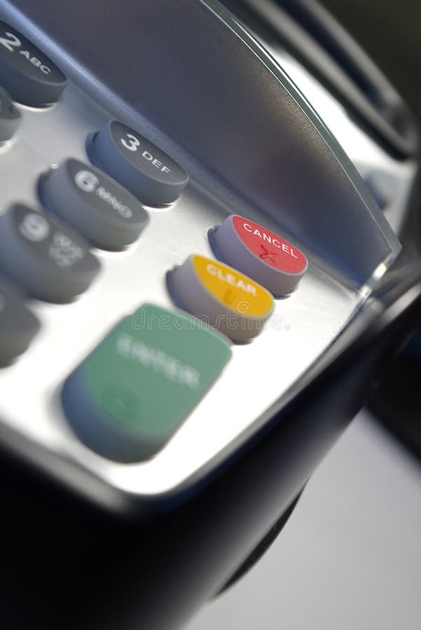 Chip and Pin Machine stock photo. Image of credit, amber - 3247588