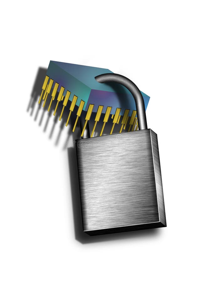 Chip Protection stock illustration. Illustration of cogitate - 1390494