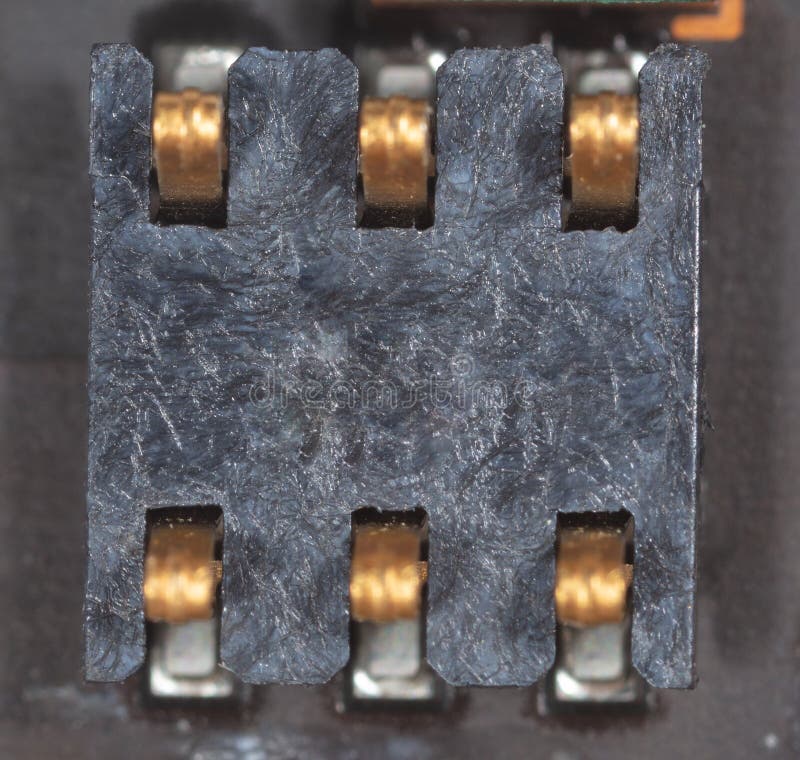 Chip socket on the board. stock image. Image of integrated - 251788513