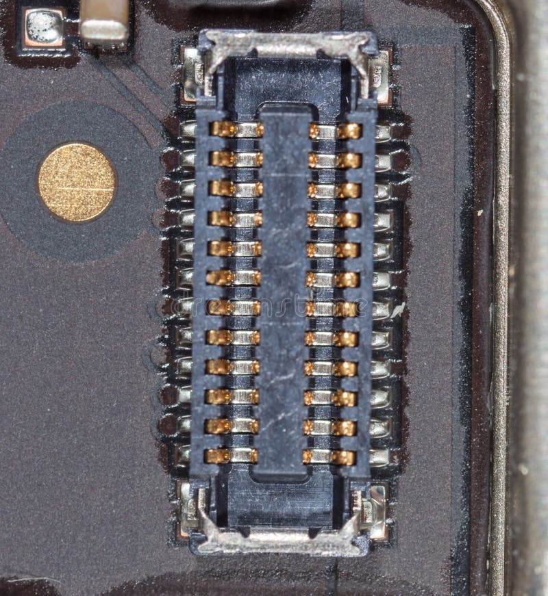 Chip socket on the board. stock photo. Image of industrial - 251795172