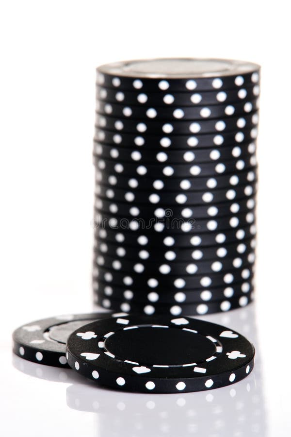 Poker Chips - Black stock image. Image of indoor, gaming - 5221643